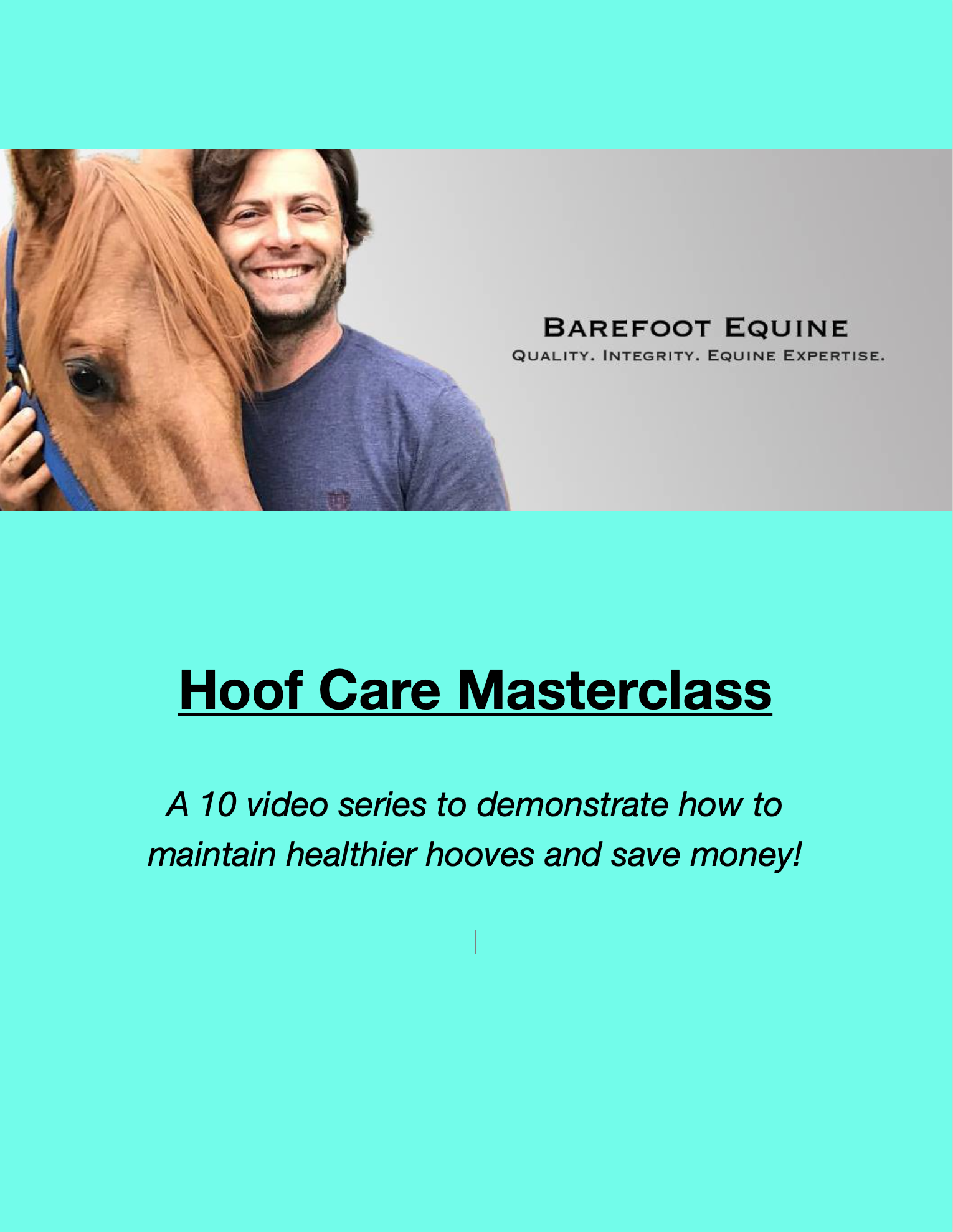 Hoof Care Masterclass For The Horse Owner – BarefootEquine
